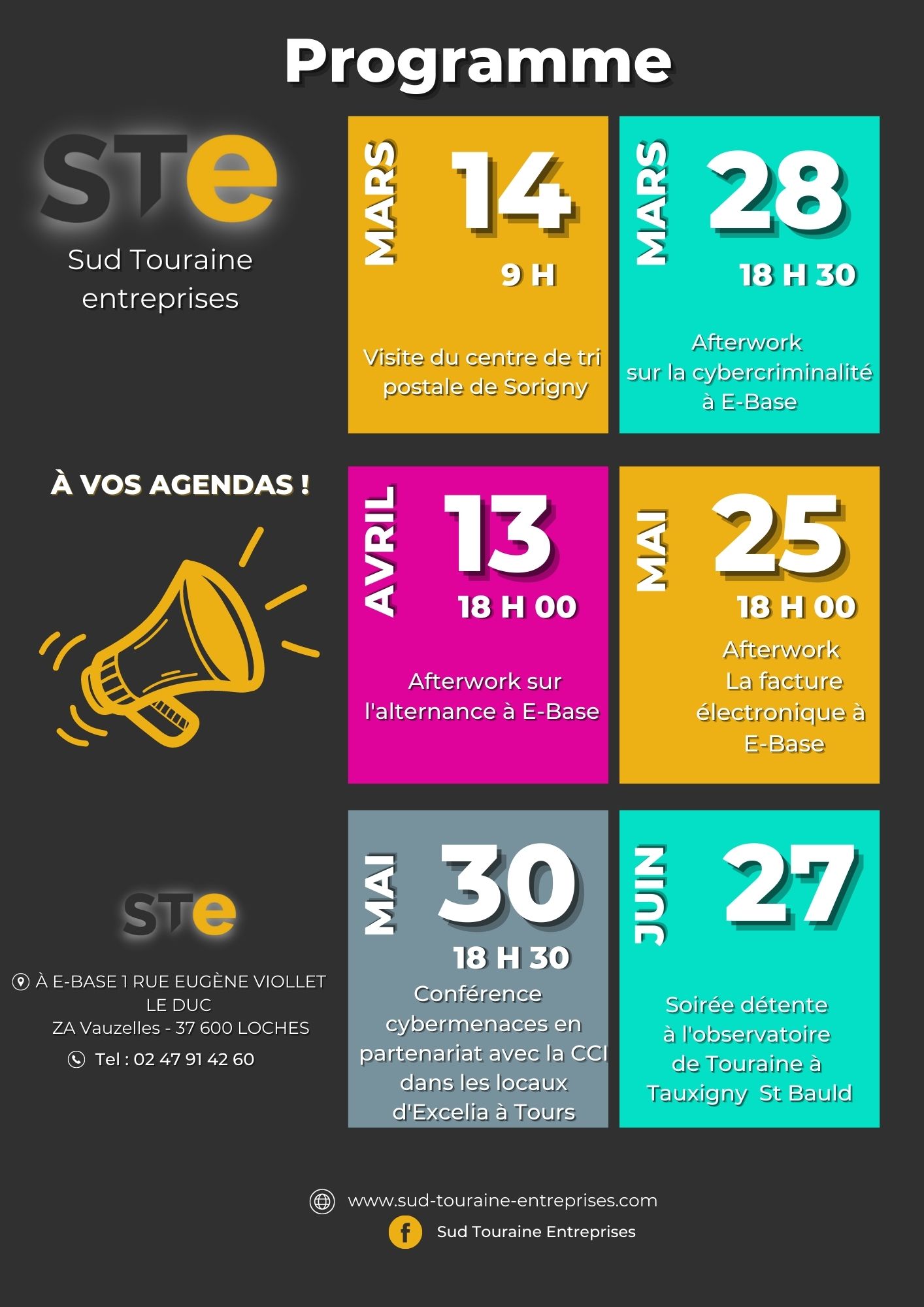 DEMANDEZ LE PROGRAMME ! - Sud Touraine Entreprises - Association STE